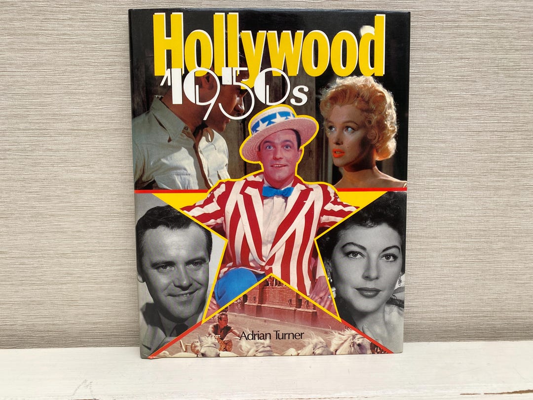 Vintage Hollywood 1950's by Adrian Turner Hardback Book 1986 - Etsy
