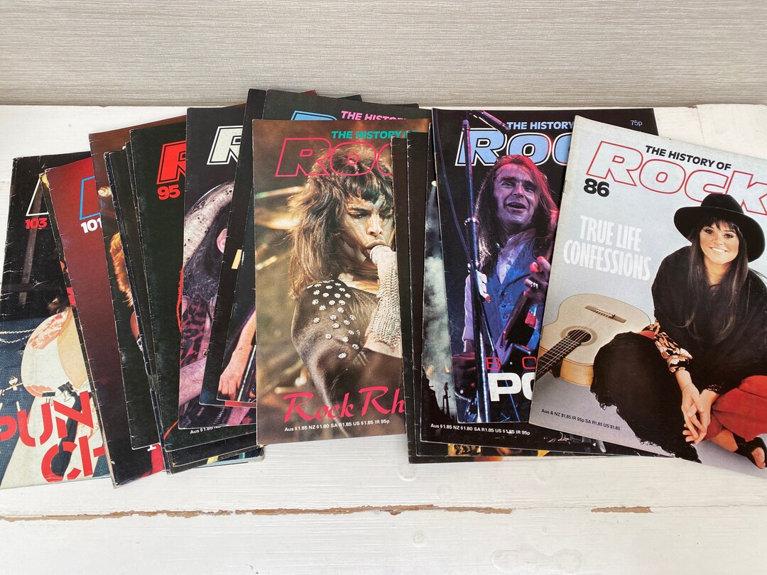 The History of Rock Magazines 1982/3 - Sold Seperately - Etsy