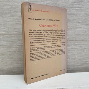 Charlottes Web by E B White 1973 Harper & Row Paperback Children's Book ...