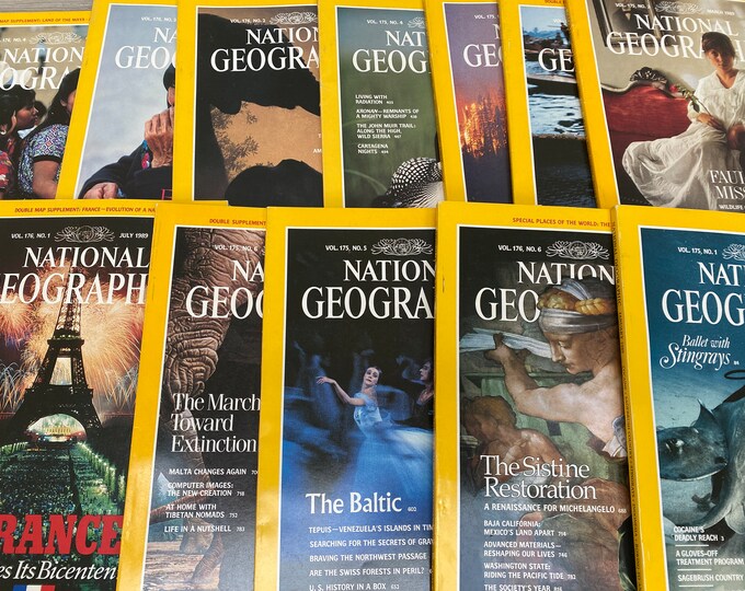 National Geographic Magazines 1980s - Sold Separately - Etsy