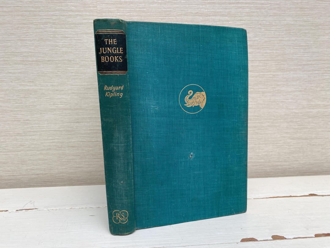 The Jungle Books by Rudyard Kipling 1955 Vintage Hardback Book the ...