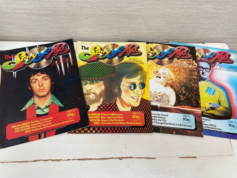The Story of Pop Magazines 1970’s - Sold Seperately - Etsy