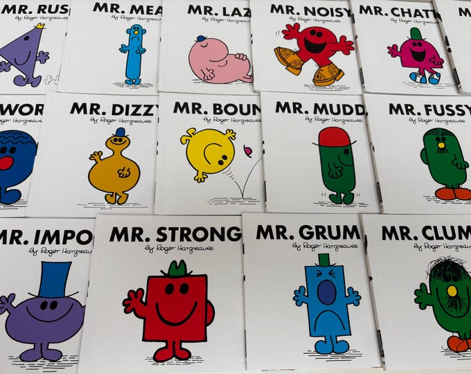 Vintage Little Miss Books, Mr. Men Books by Roger Hargreaves Paperback ...