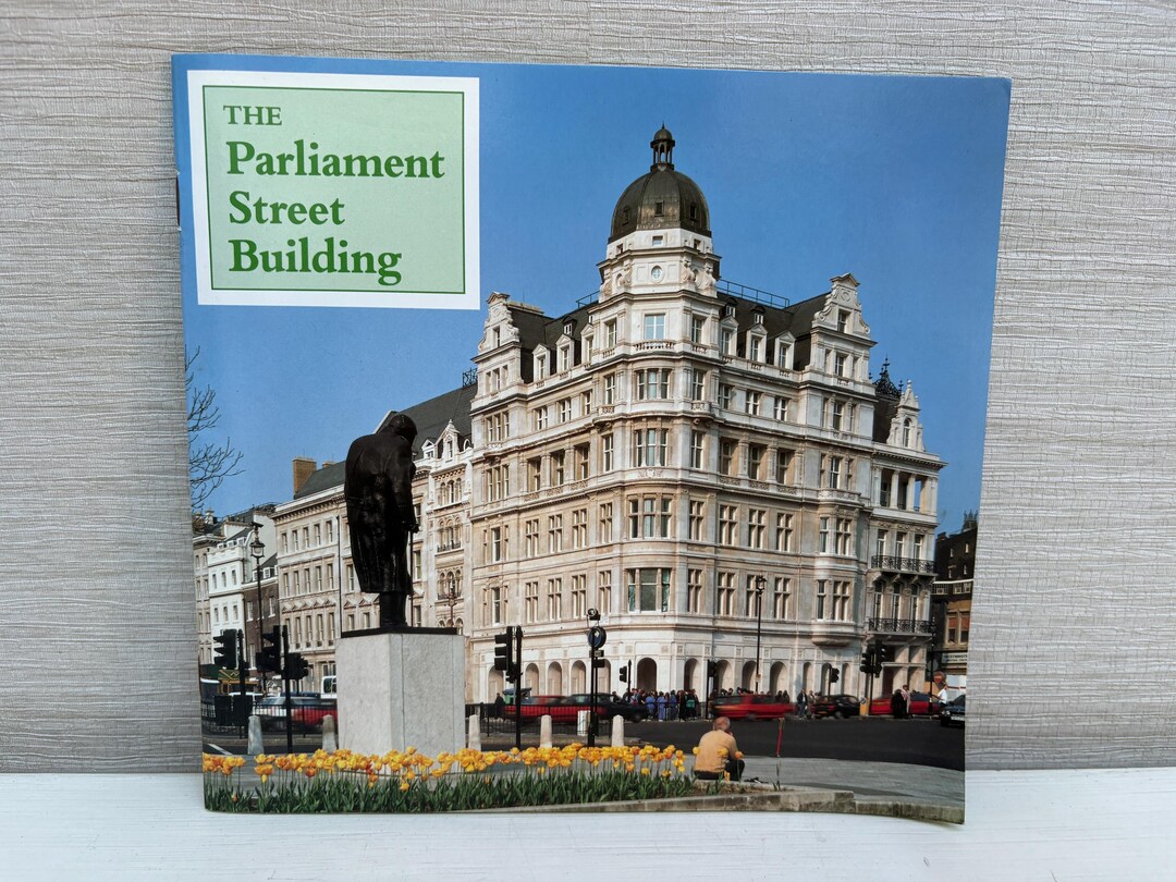 The Parliament Street Building Westminster London Guide Book Vintage ...