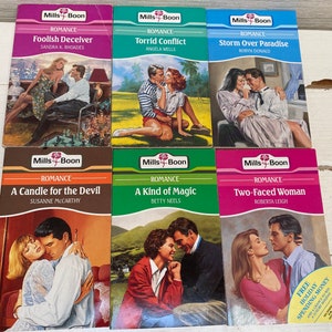 Mills & Boon Vintage Romance Paperback Books 1970s to Date - Sold Seperately - Etsy UK