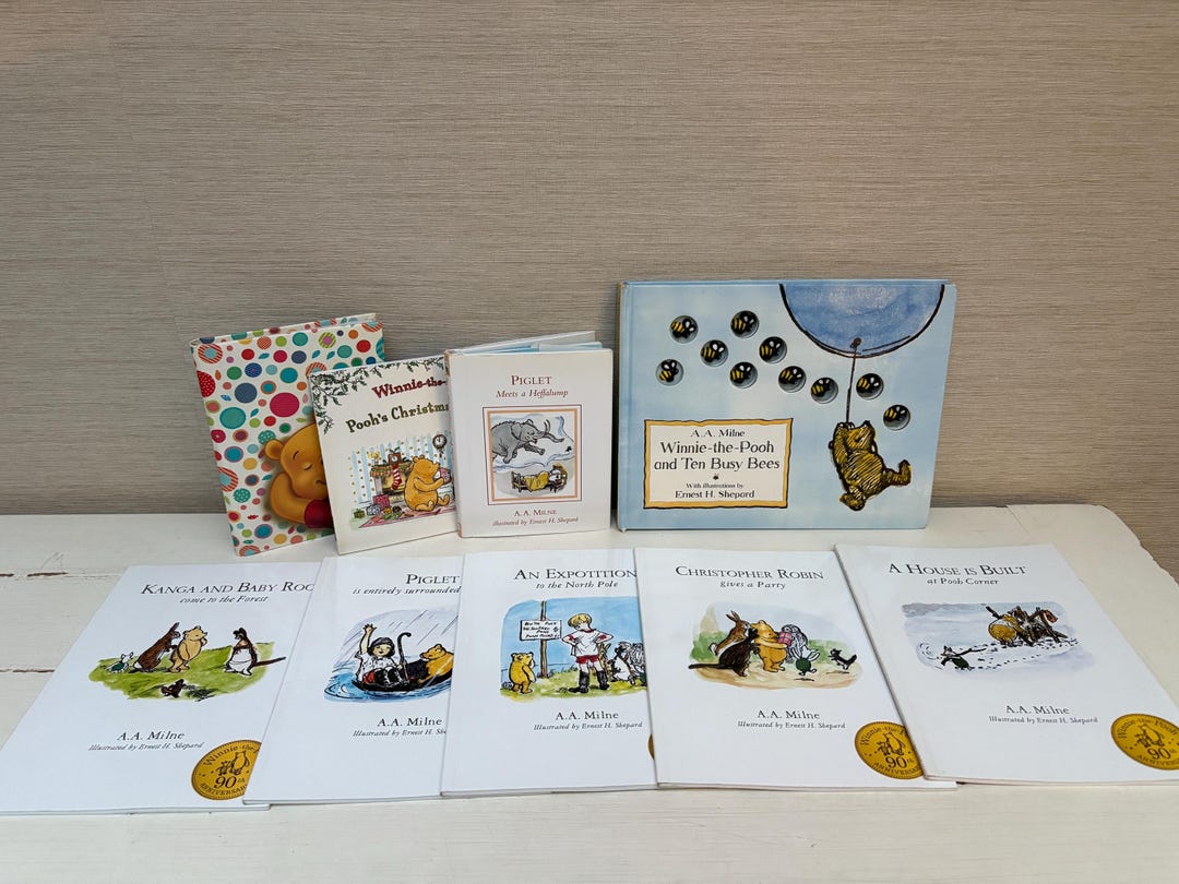 Winnie the Pooh by AA Milne Children's Book Bundle - Etsy