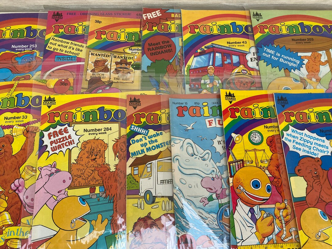 Rainbow Thames Television Vintage Magazines 1990s Sold Individually - Etsy