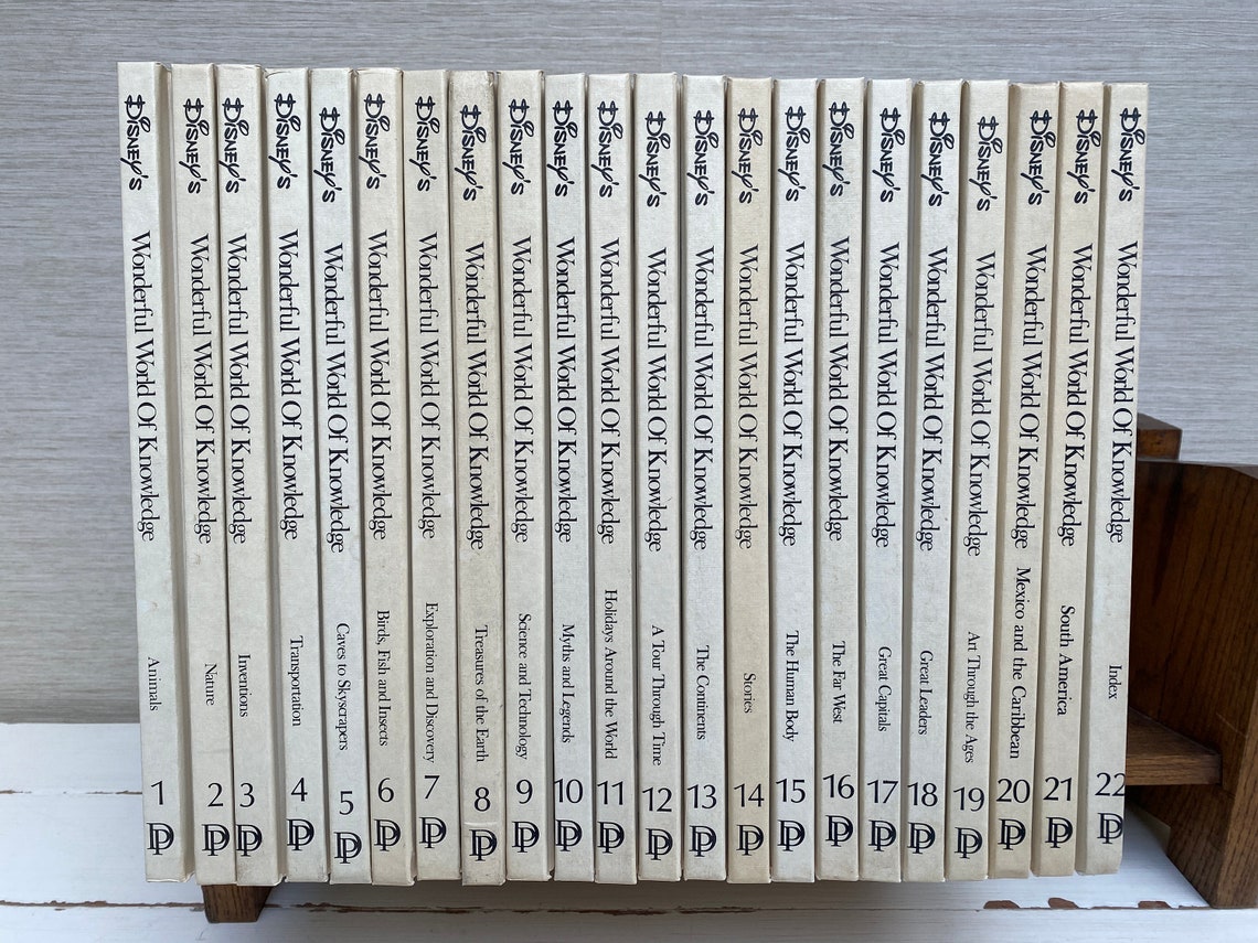 Disney's Wonderful World of Knowledge Vintage 1970s Hardback Books ...