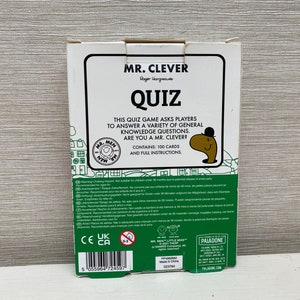 Roger Hargreaves Mr Men Mr Clever Quiz Game Paladone - Etsy