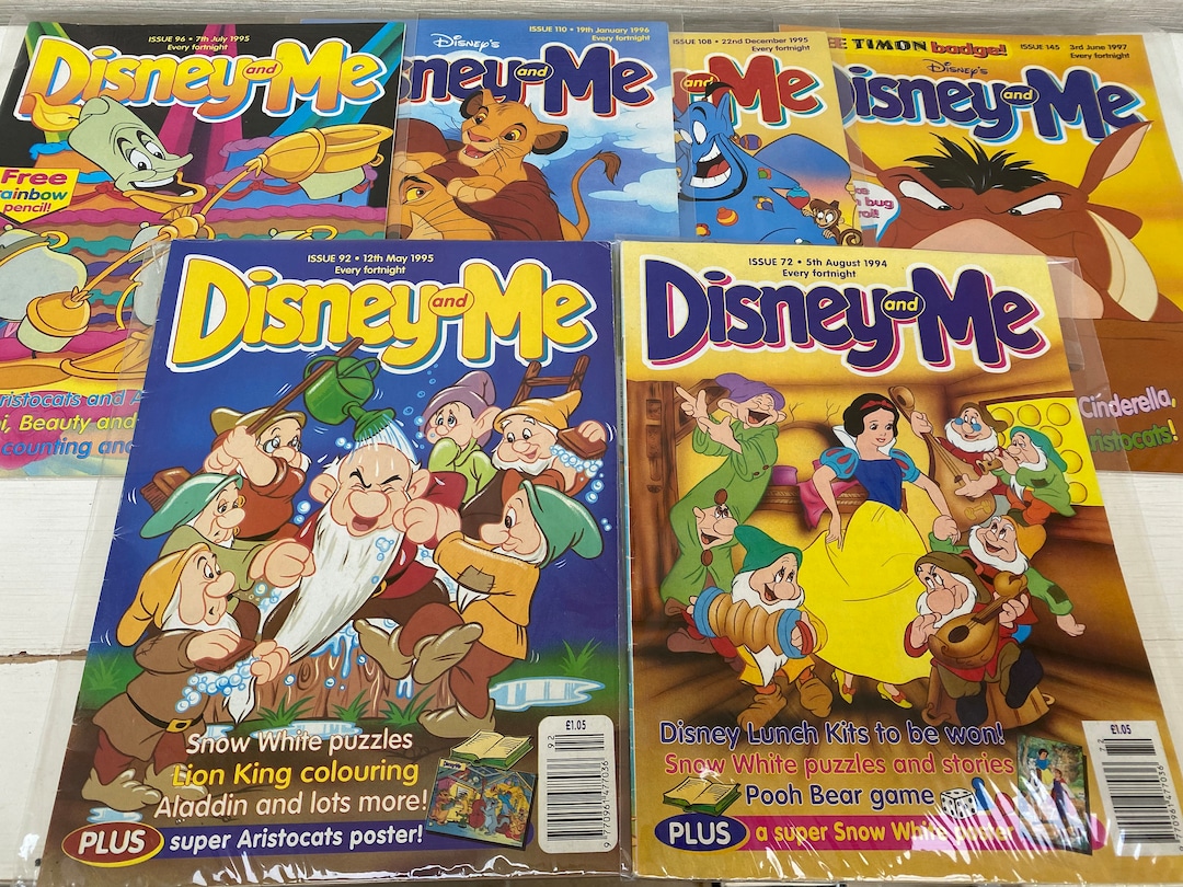 Disney and Me Vintage Magazines 1990s Sold Individually - Etsy