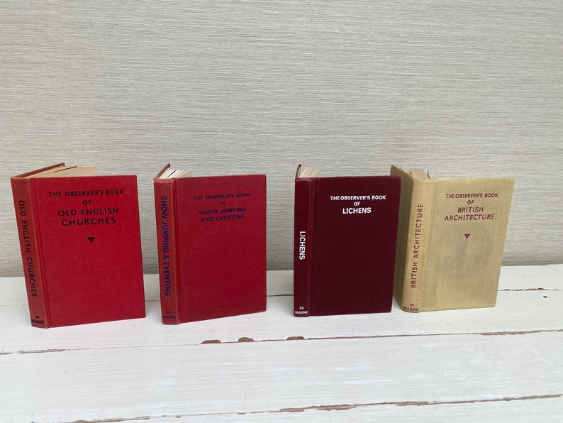 Vintage Observer Pocket Books / Reference Books No Dustcovers - Various ...