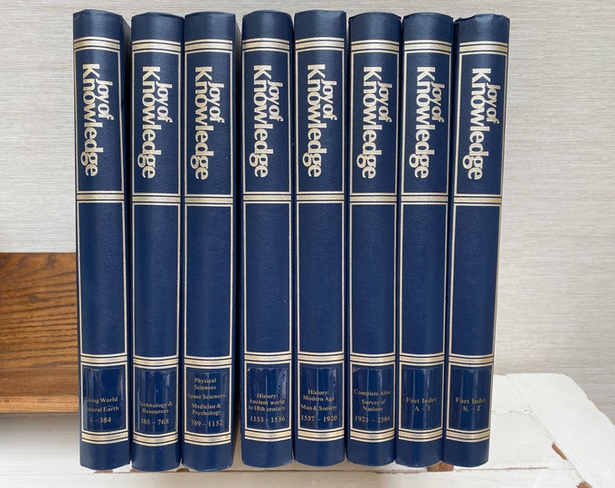 Joy of Knowledge 1980s Complete Set in Blue Binders With Fact Index - Etsy