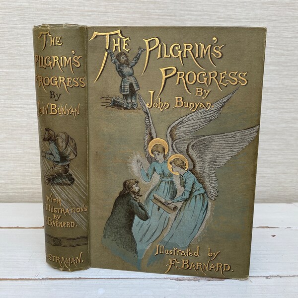 Antique Pilgrims Progress Book - Etsy