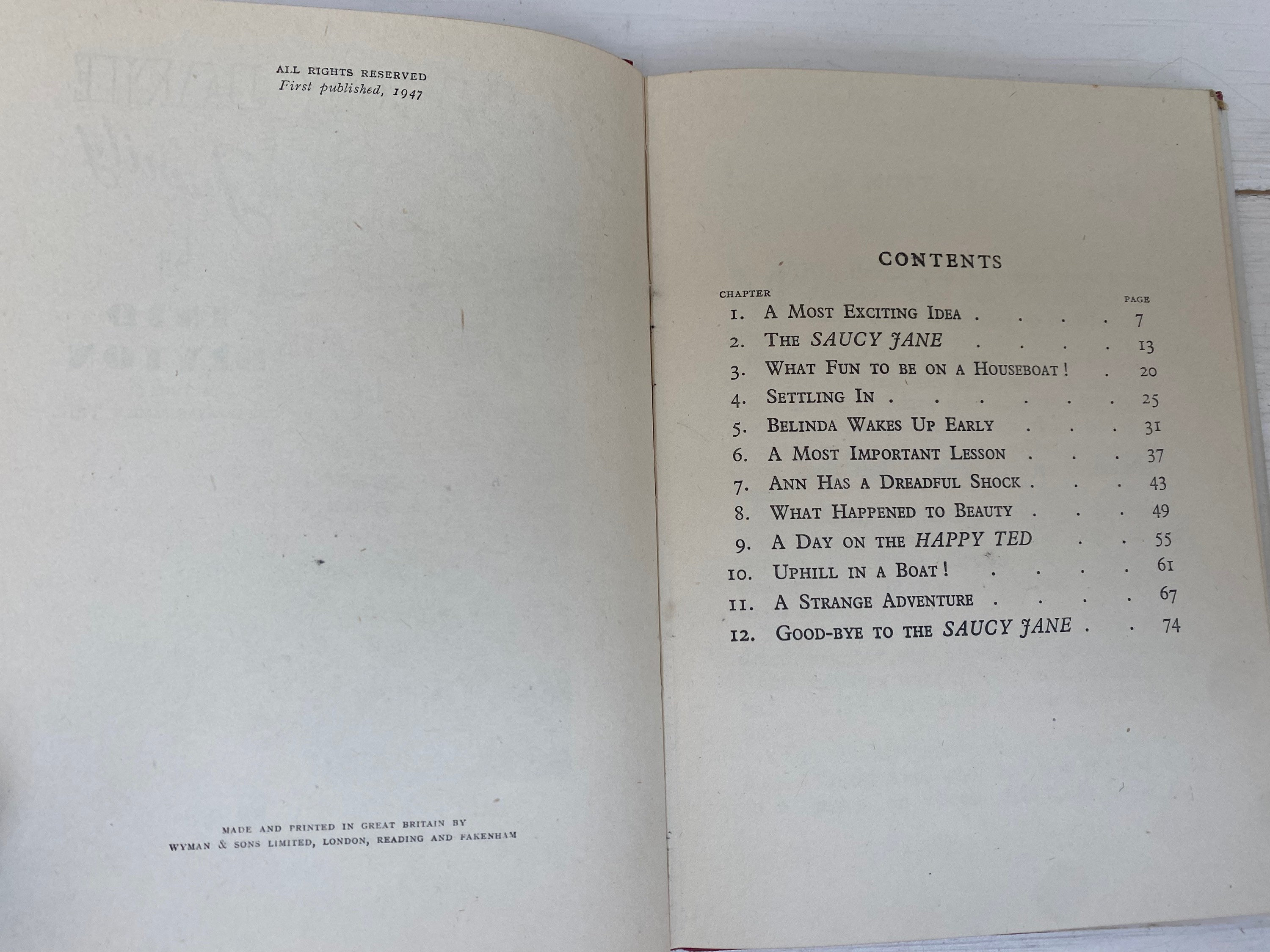 The Saucy Jane Family by Enid Blyton 1947 First Edition - Etsy