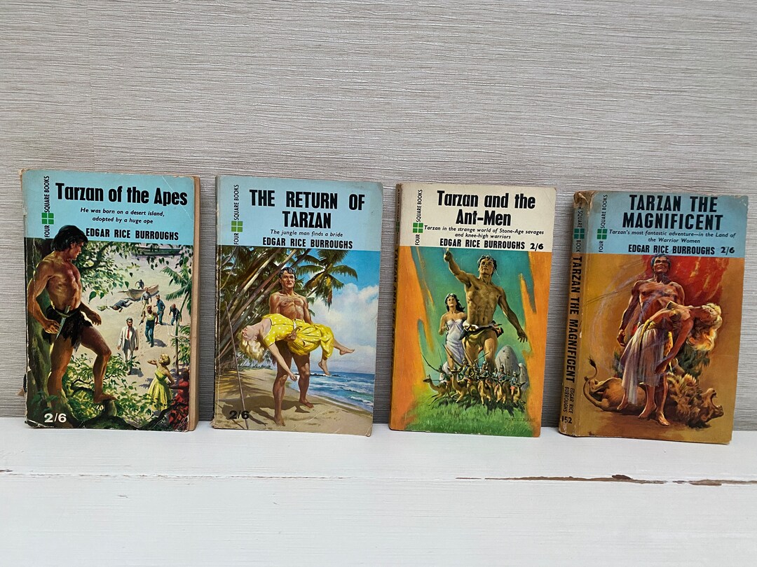 Tarzan by Edgar Rice Burroughs Vintage 1950/60s Paperback Books ...