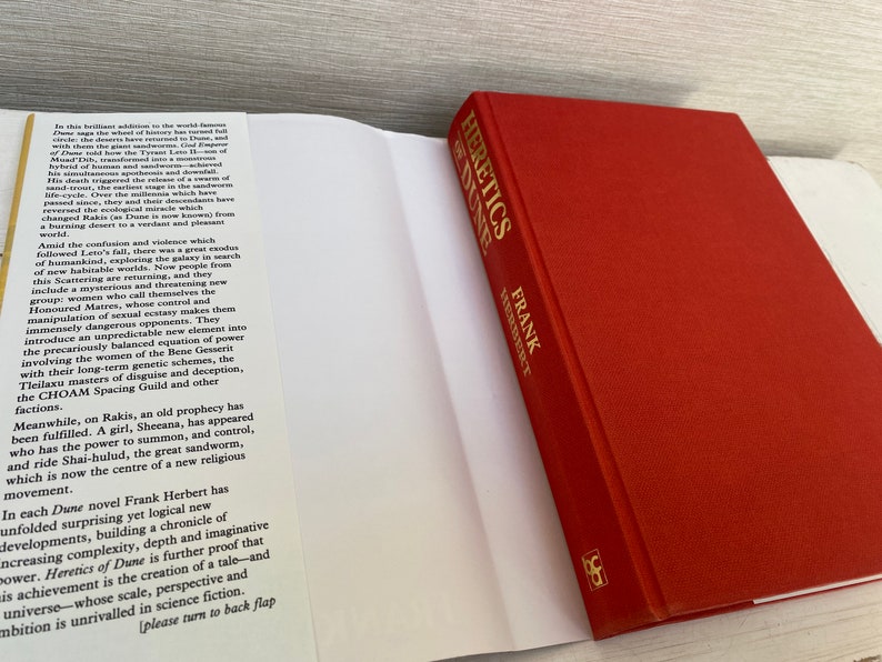 1984 Heretics of Dune by Frank Herbert 1ST EDITION Book Club Associates ...