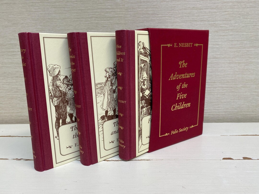 The Adventures of the Five Children by E Nesbit Folio Society Trilogy ...