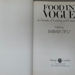 Food in Vogue Six Decades of Cooking and Entertaining Vintage 1976 ...