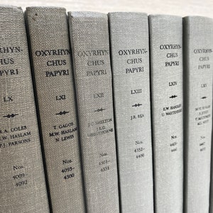 The Oxyrhynchus Papyri Hardback Books Published by the Egypt ...