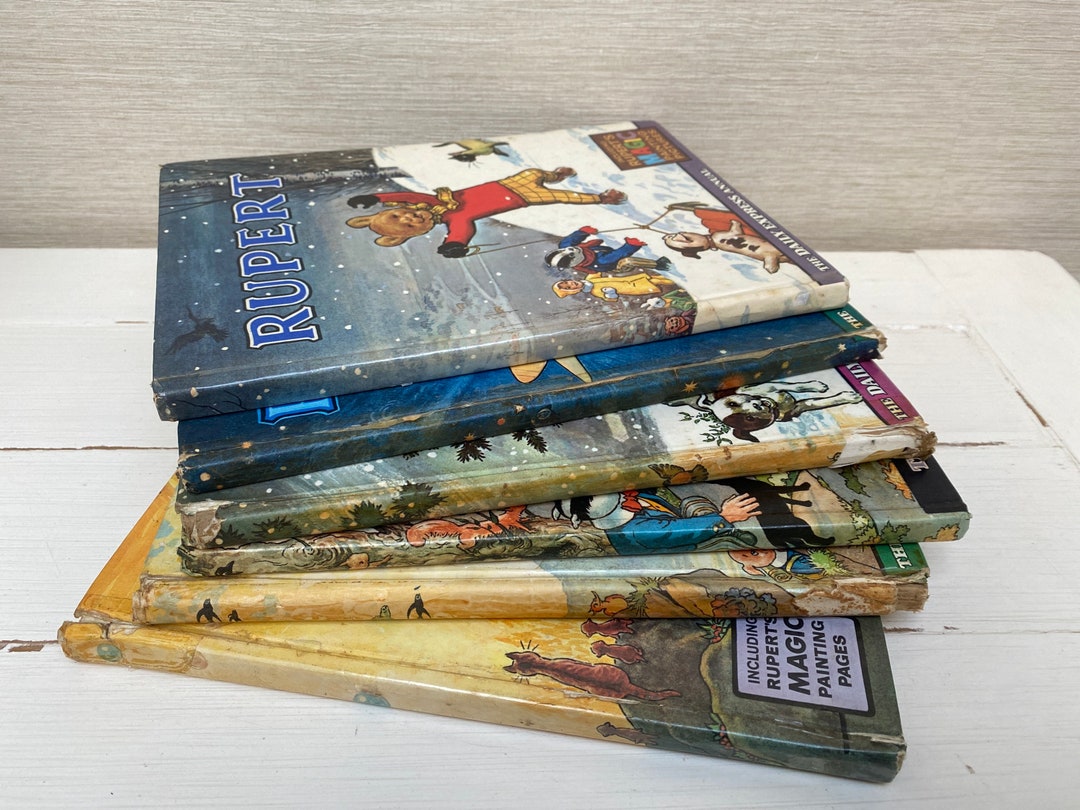Rupert Vintage Hardback Annuals 1960s Sold Seperately - Etsy Canada
