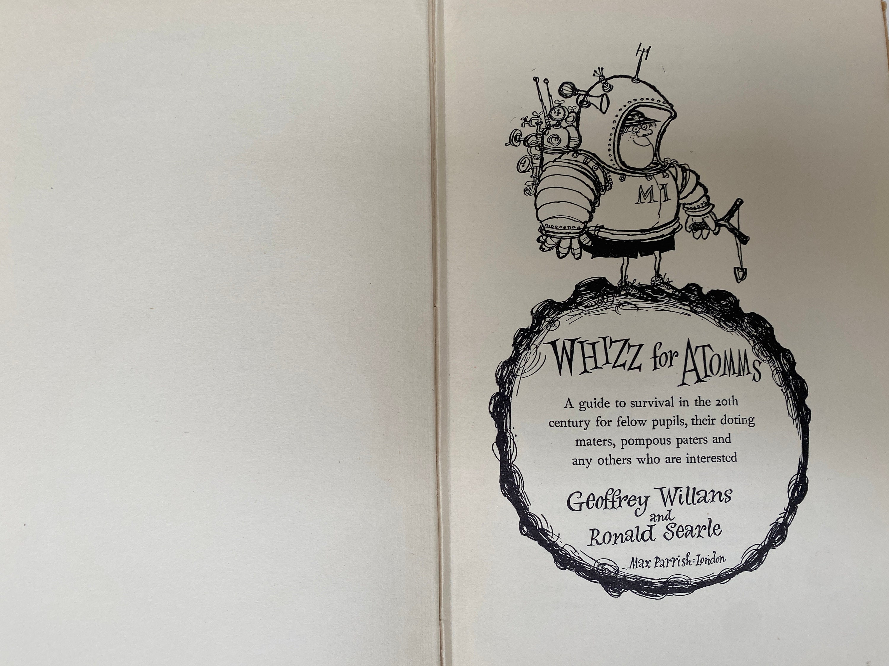 Whizz for Atoms by Geoffrey Willans & Ronald Searle Vintage Hardback ...