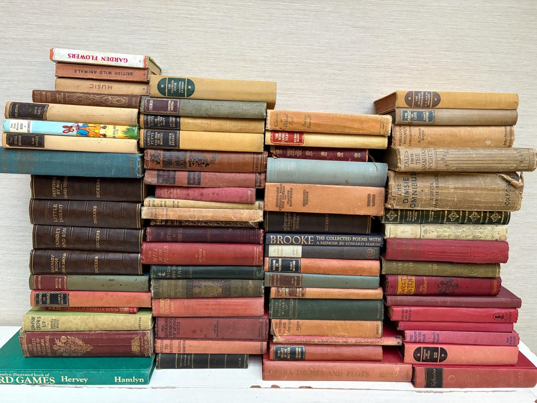 Adopt a Vintage Book 4 - Old Vintage Hardcover Books Looking for a New ...