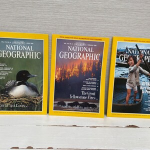 National Geographic Magazines 1980s - Sold Separately - Etsy