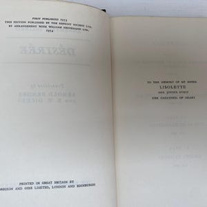 Desiree by Annemarie Selinko Vintage Hardback Book 1954 - the Reprint ...