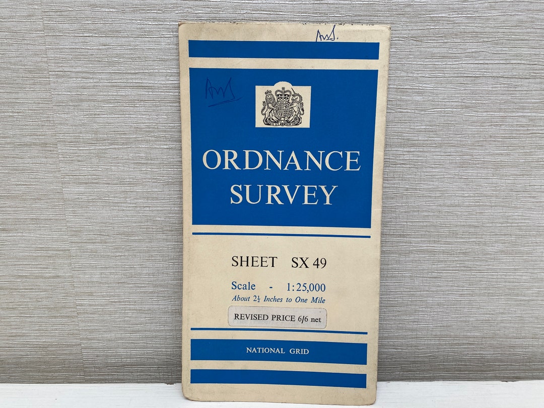 Vintage Ordnance Survey Map SX49 Germansweek DEVONSHIRE 1963 - Etsy