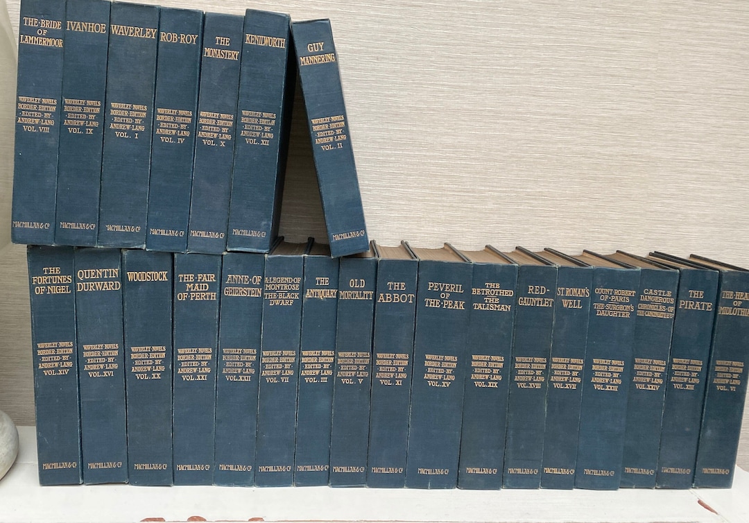 The Waverley Novels Border Edition 1901 Antique Hardback Decorative ...