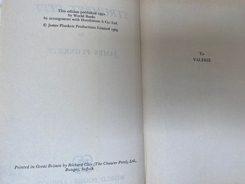 Strumpet City by James Plunkett Vintage 1970 Hardback Book - World ...