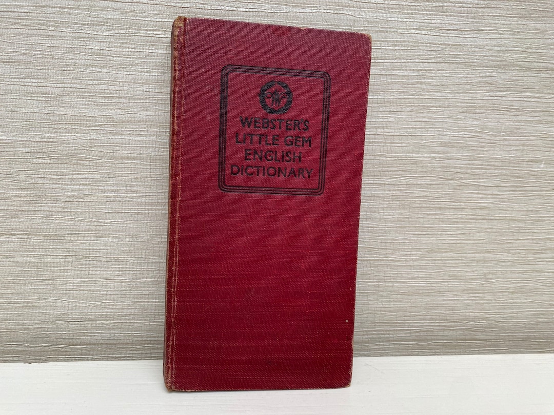 Websters Little Gem English Dictionary New Edition Antique Hardback ...