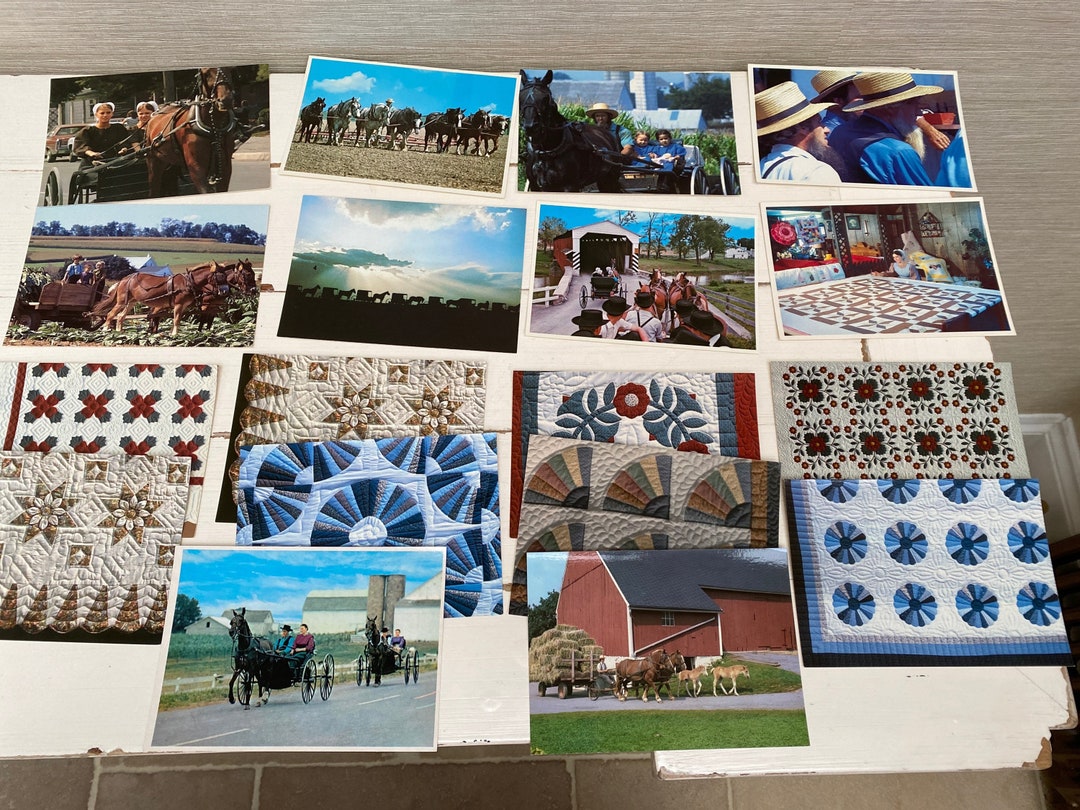1980s / 70s Vintage Postcards Amish Country Pennsylvania USA ...