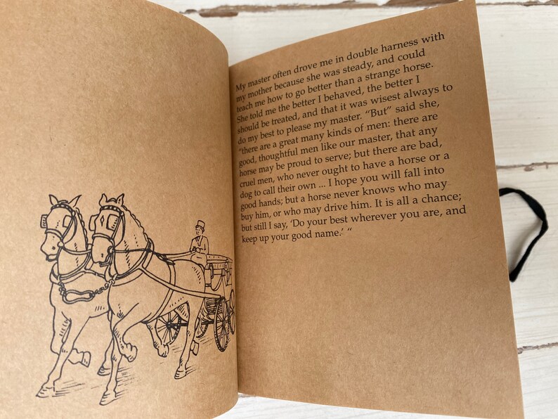 A Little Brown Notebook Scenes From Black Beauty by Anna Sewell ...