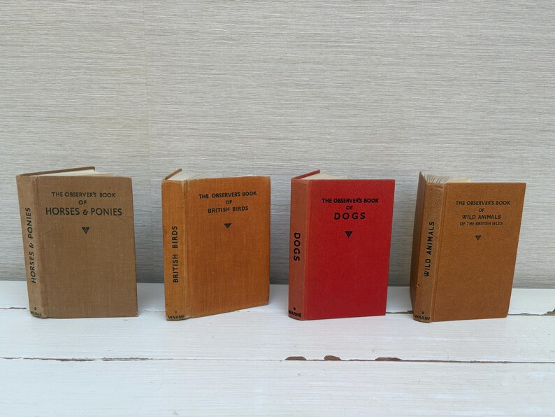 Vintage Observer Pocket Books / Reference Books No Dustcovers - Various ...