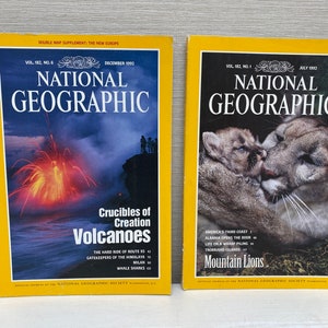National Geographic Magazines VINTAGE 1990s - Sold Separately - Etsy