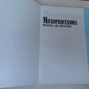 Microprocessors Principles and Applications by Charles Gilmore Paperback Text Book 1989 - Etsy