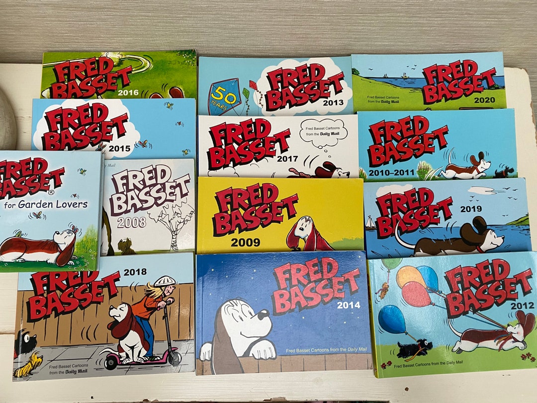 Fred Basset Cartoon Books by Alex Graham - Various Copies Available ...