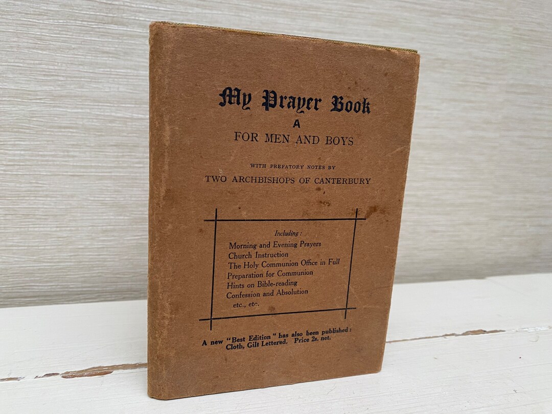 My Prayer Book for Men and Boys 1935 - Longmans Green and Co Ltd - Etsy