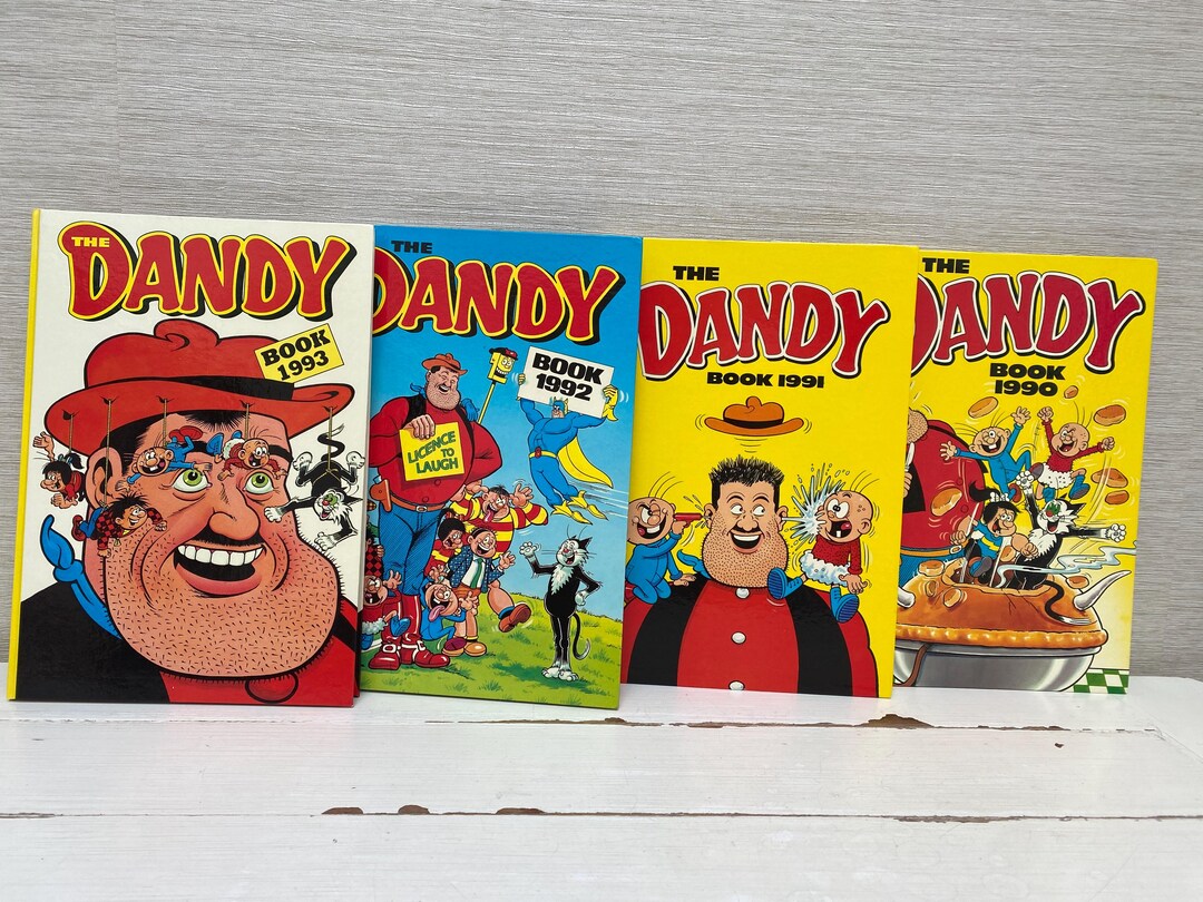 Vintage Dandy Hardback Annuals 1970s to Date Retro Collectable ...