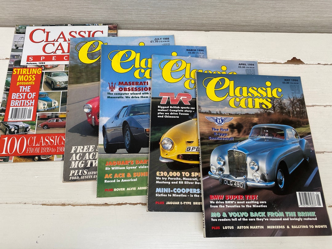 Classic Car Vintage Magazines 1980 / 90s - Various Issues - Sold ...
