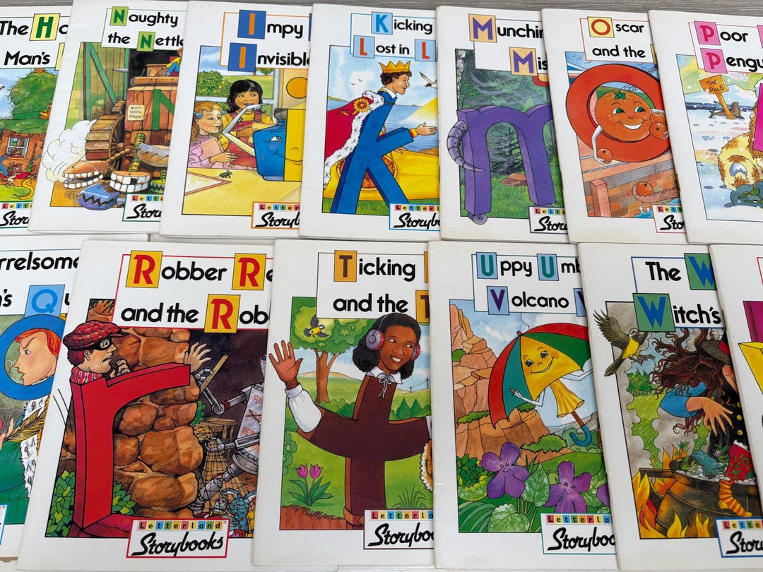 Letterland Storybooks Vintage Children's Paperback Books Ted Smart ...