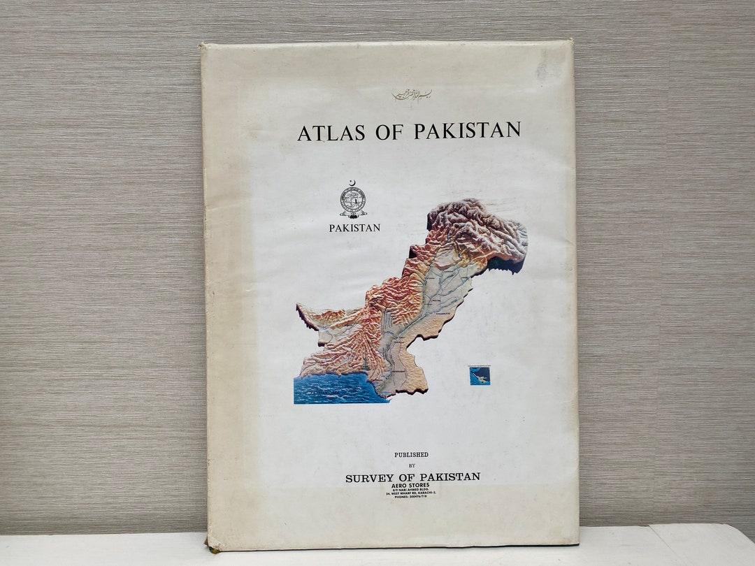 Atlas of Pakistan by Survey of Pakistan 1986 Large Hardback Book - Etsy ...