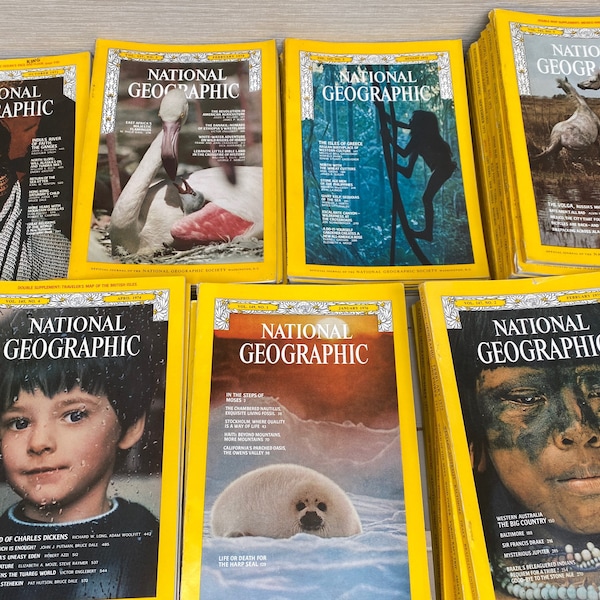National Geographic Magazines - Etsy