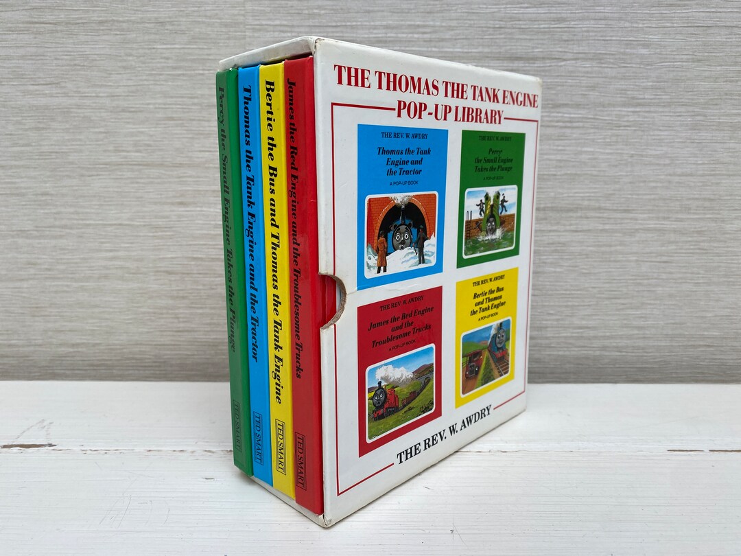 Vintage 1993 Thomas the Tank Engine Pop up Hardback Book Box Set of 4 ...