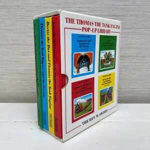 Vintage 1993 Thomas the Tank Engine Pop up Hardback Book Box Set of 4 ...