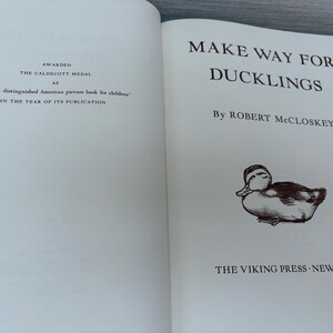 Make Way for Ducklings by Robert Mccloskey Hardback Children's Book ...