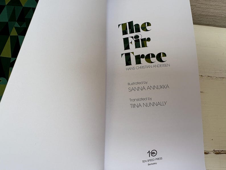 The Fir Tree-hans Christian Andersen-sanna Annukka Hardback Book 2016 ...