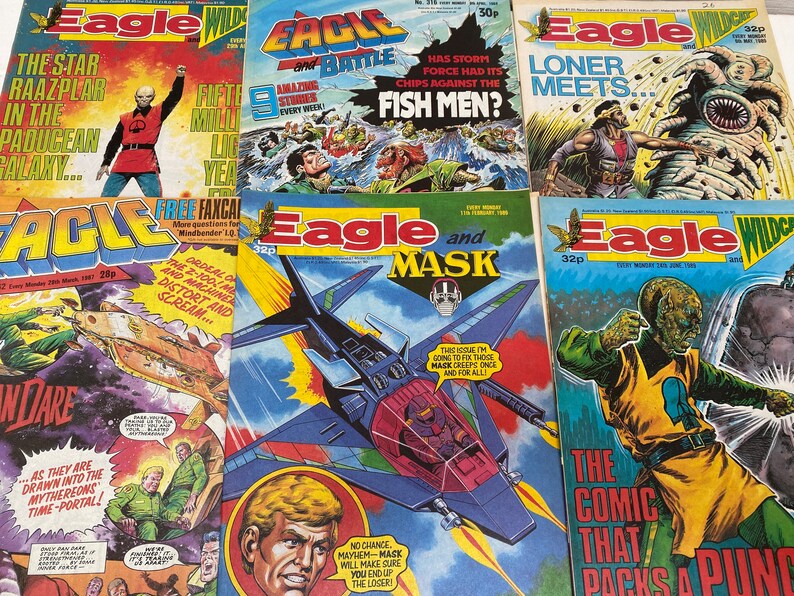 Vintage Eagle Magazines /comics 1980s - Various Copies Sold ...