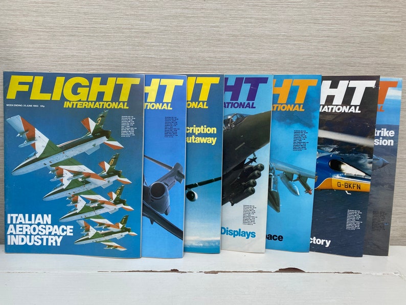 Flight International Magazines 1980s - Sold Individually - Etsy